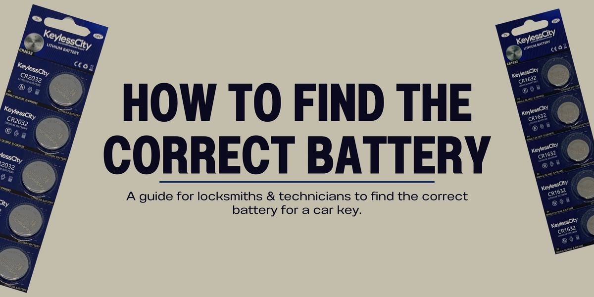 How to Find the Correct Battery for a Car Key | KeylessCity – Keyless City