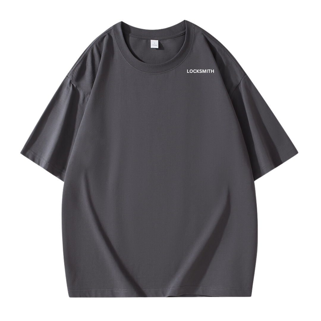260GSM Compact Heavy Cotton T-Shirt - XXL - Grey – Keyless City