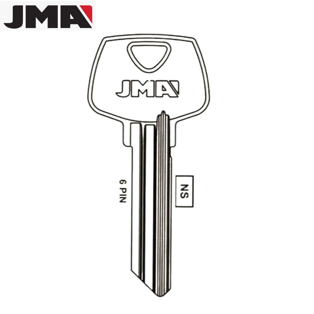 SAR-7S - Sargent 6 Pin Key Blank (JMA SAR-7S) – Keyless City