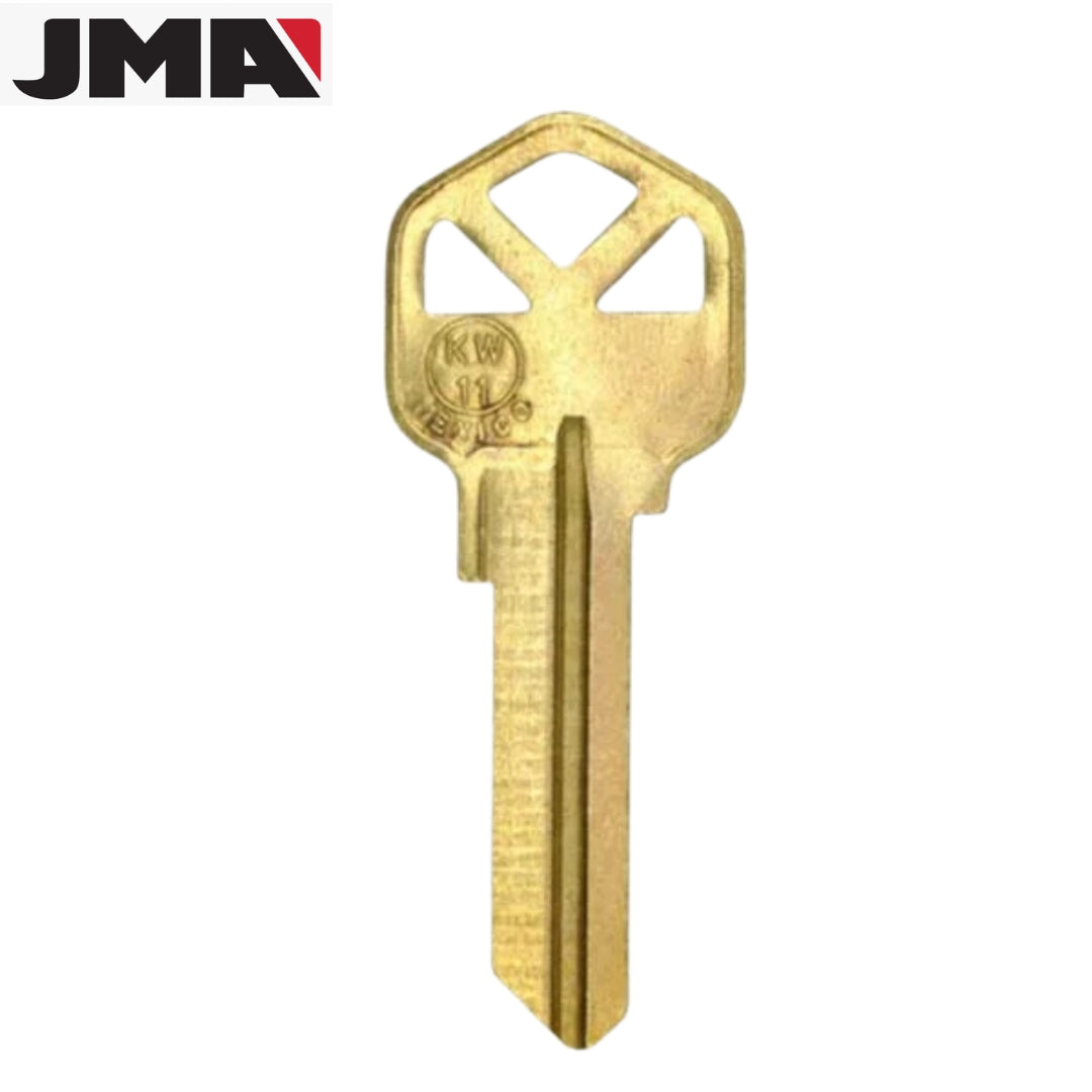 KW11 / Kwikset Key Blank / 6 Pin / Brass (JMA KWI-5DE) – Keyless City
