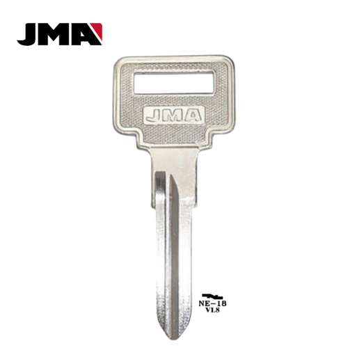 JMA - NE18 / VL8 / X140 Volvo Mechanical Key Blank (JMA NE-18 ...