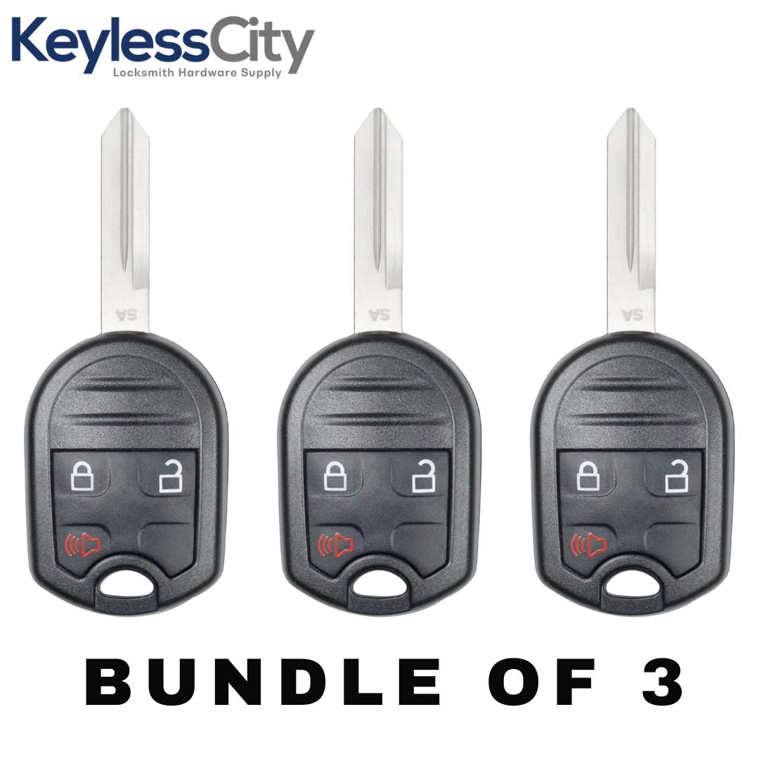 3 X 2003-2017 Ford Lincoln / 3-Button Remote Head Key / PN: 164-R8070 ...