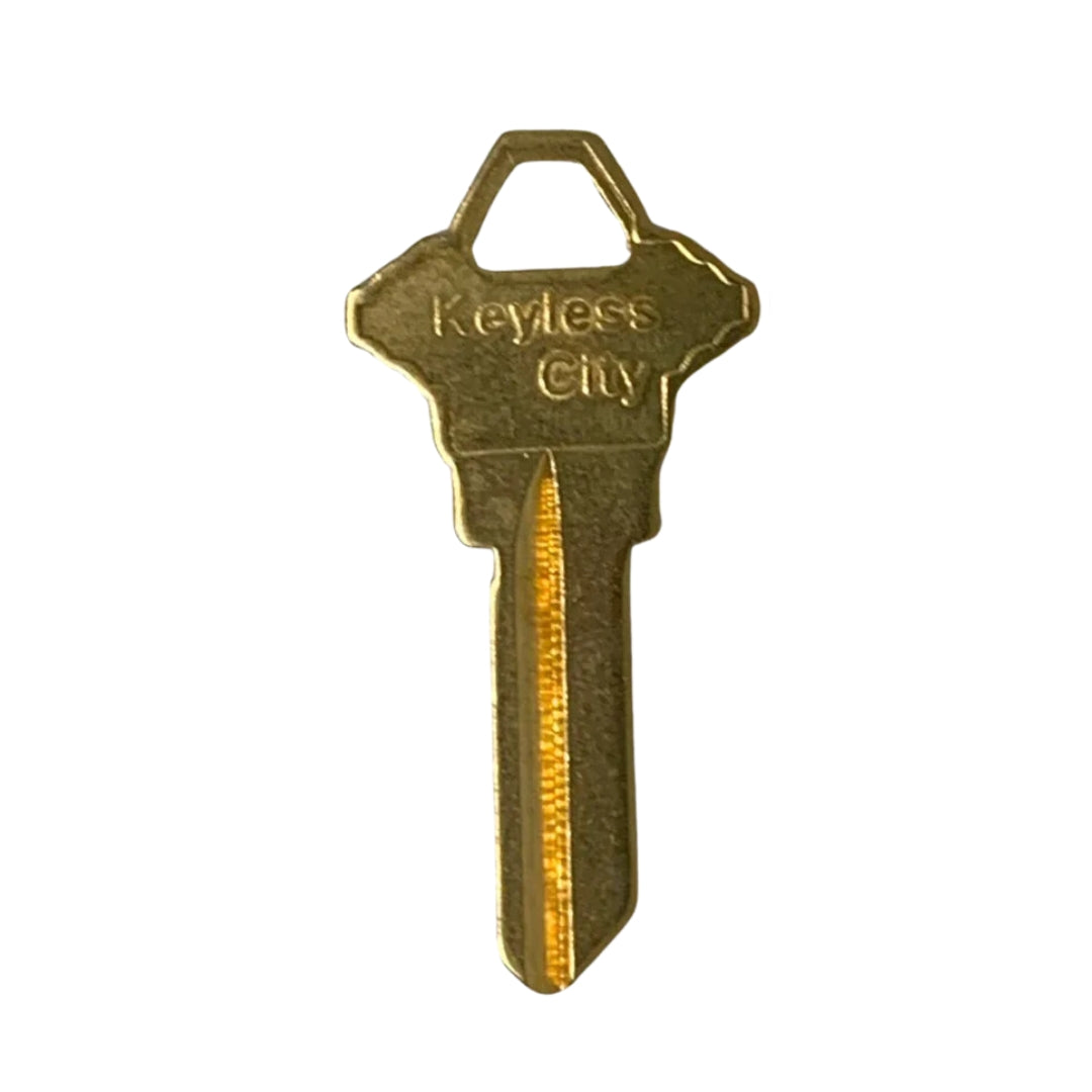 10 X SC1 - Brass Finish Schlage Key Blank - Test Key Blade (AFTERMARKE ...