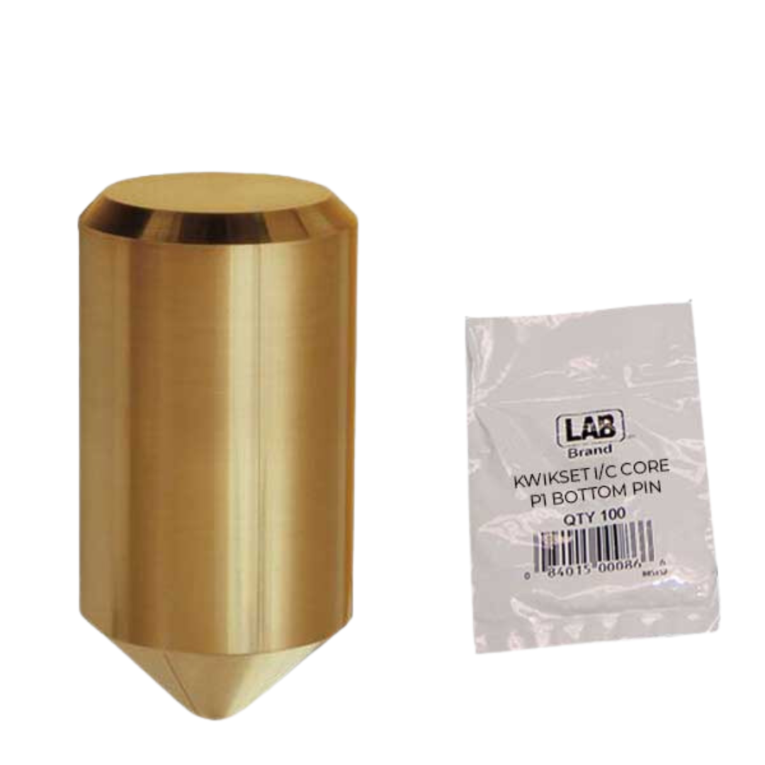 LAB - Kwikset Bottom Pins - P1 Bottom Pin - PolyBag Pack of 100 (.241 ...