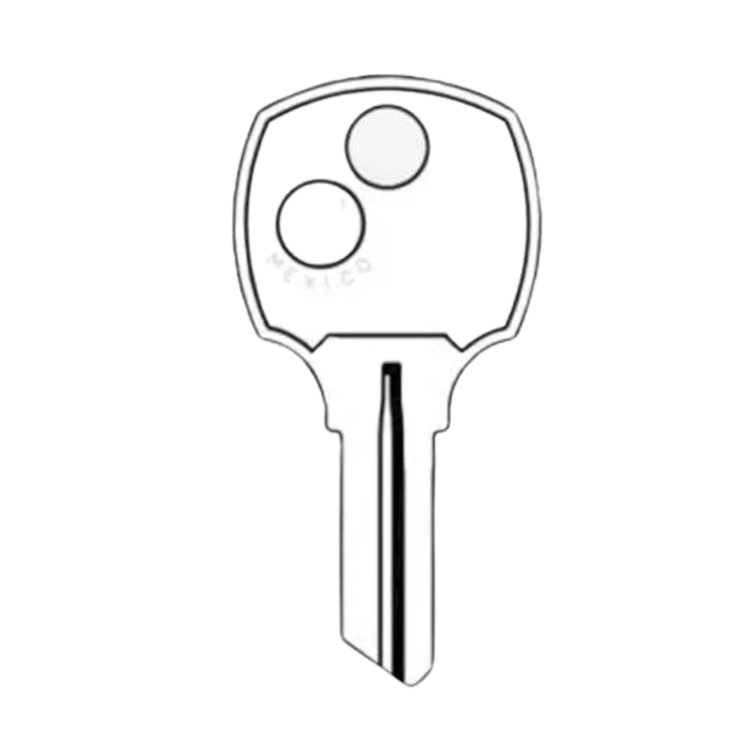 RO7 / RO4 National 5-Wafer Cabinet Key - Brass (JMA NTC-7DE) – Keyless City