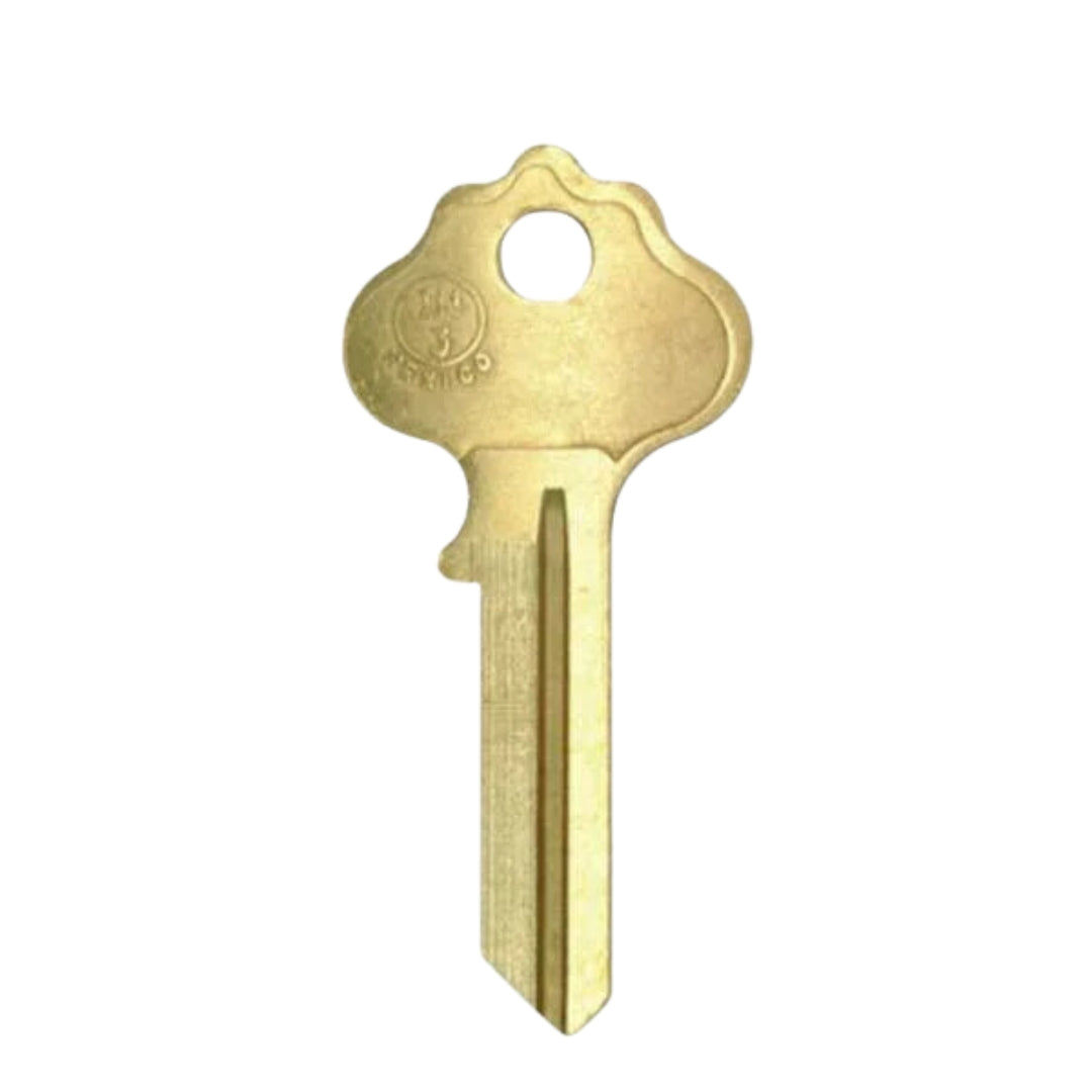 IN3 / IN36 JMA 5-Wafer Cabinet Key - Brass (JMA ILC-4DE) – Keyless City