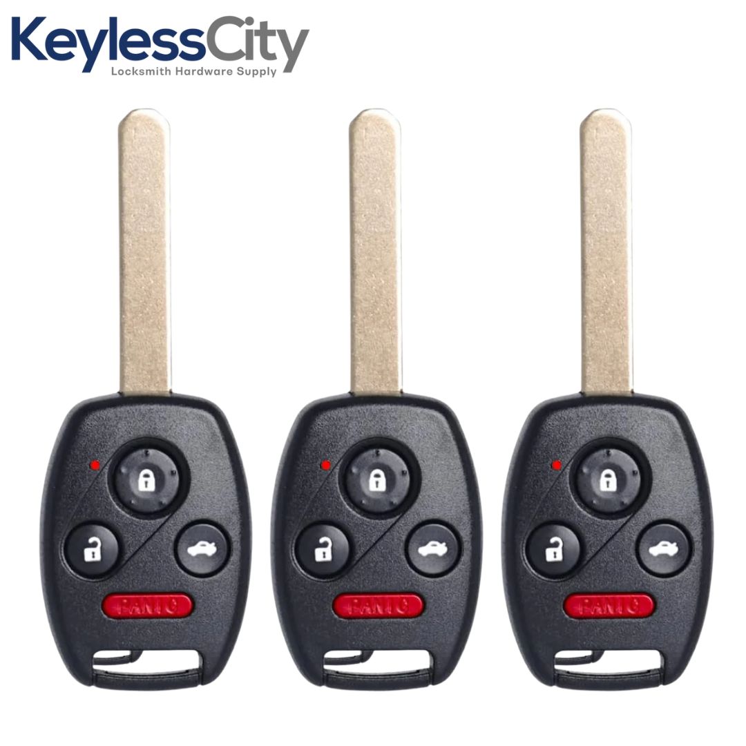 3 X 2003-2010 Honda Accord Element / 4-Button Remote Head Key / OUCG8D ...