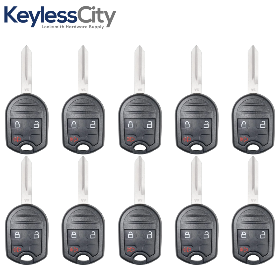 10 X 2003-2017 Ford Lincoln / 3-Button Remote Head Key / PN: 164-R8070 ...