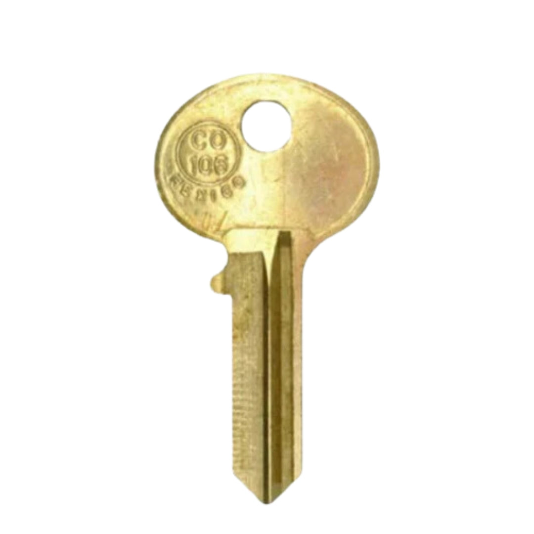 CO106 / H20 / HL1 Hudson 5-Pin Cabinet Key blank - Brass (JMA HUD-3E ...