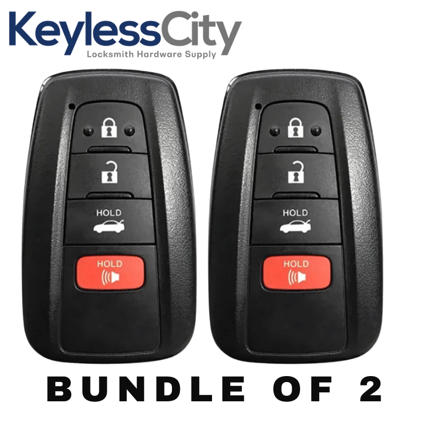 2 X 2019-2021 Toyota Corolla / 4-Button Smart Key / PN: 8990H-02030 ...