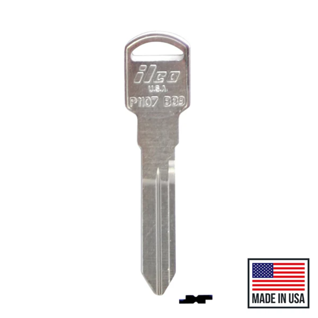 Ilco - B89 - P1107 - GM - Metal Key Blank – Keyless City