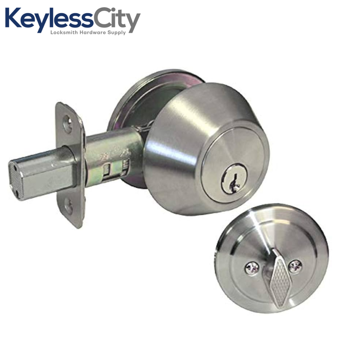 Schlage Premium Round Single Cylinder Deadbolt Security Door Lock With ...