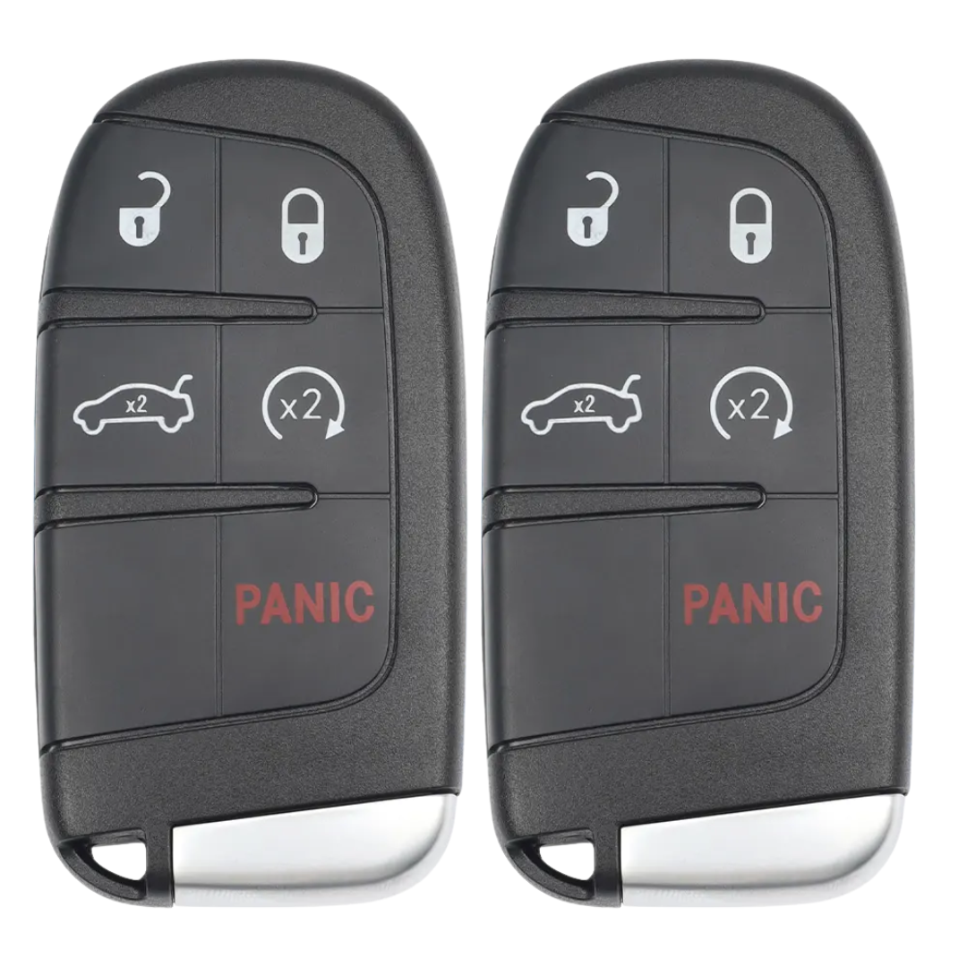 2 X 2015-2023 Dodge Chrysler Fiat / 5-Button Smart Key / PN: 68394195 ...