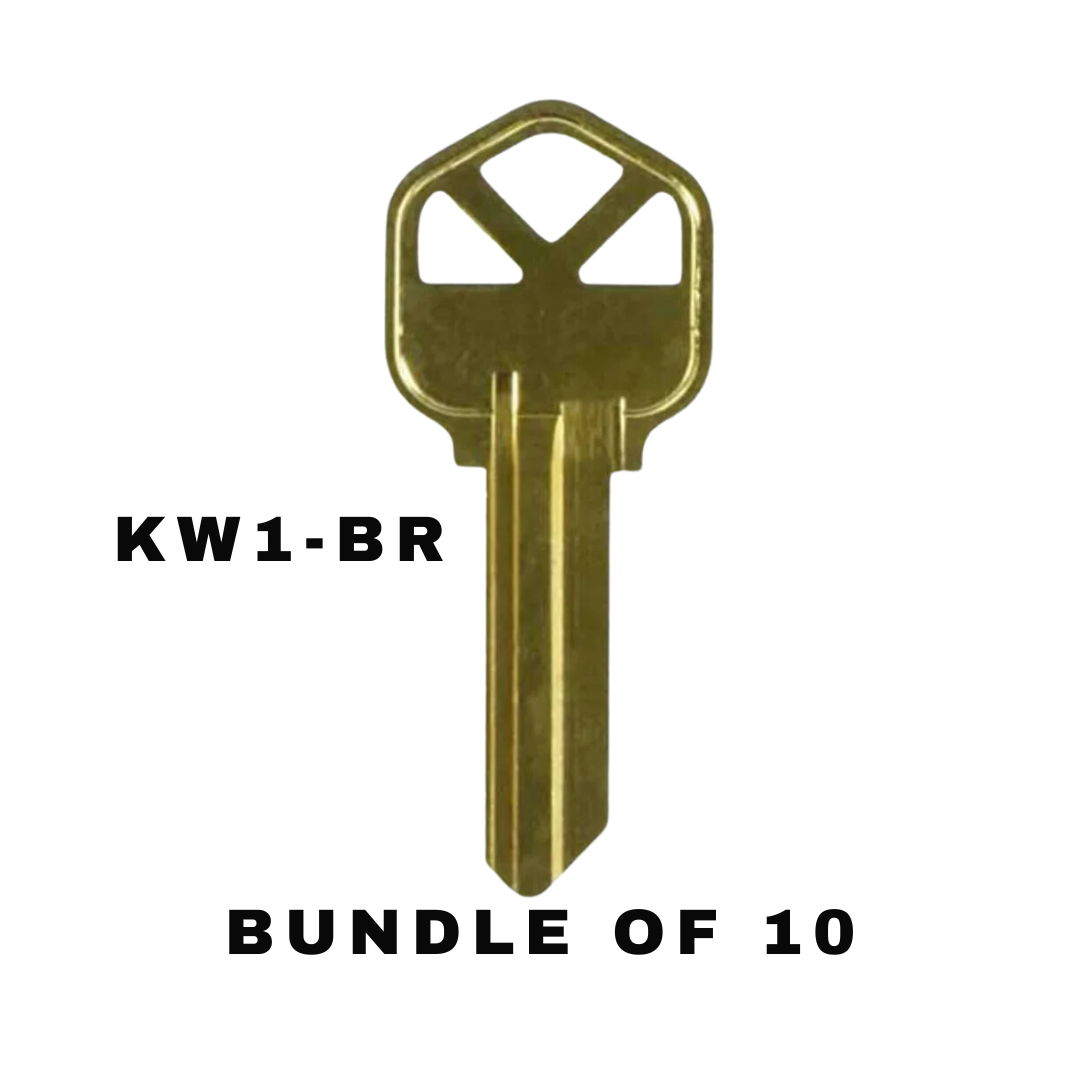 10 X Ilco - KW1-BR KWIKSET Key Blank (BUNDLE OF 10) – Keyless City