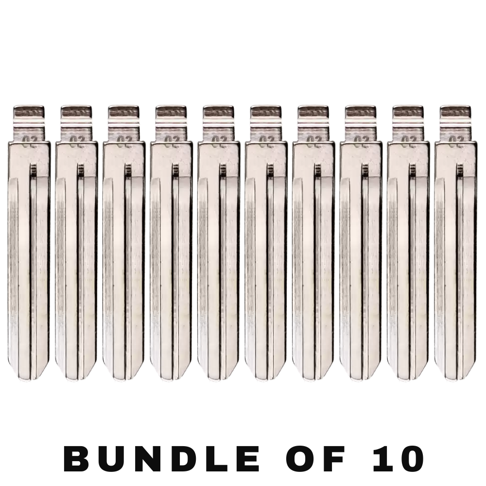 10 X KEYDIY - TR47 - Flip Key Blade - #02 - For Xhorse / Keydiy Univer ...