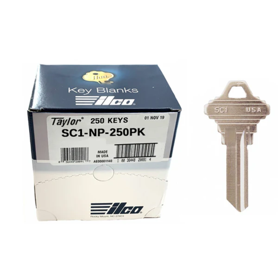 Ilco - SC1-NP SCHLAGE Key Blank (250 Pack) – Keyless City
