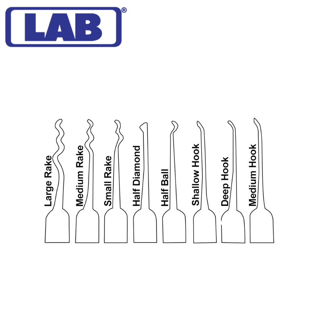 LPT013 LAB PICK SET DELUXE (17 PC.) – Keyless City