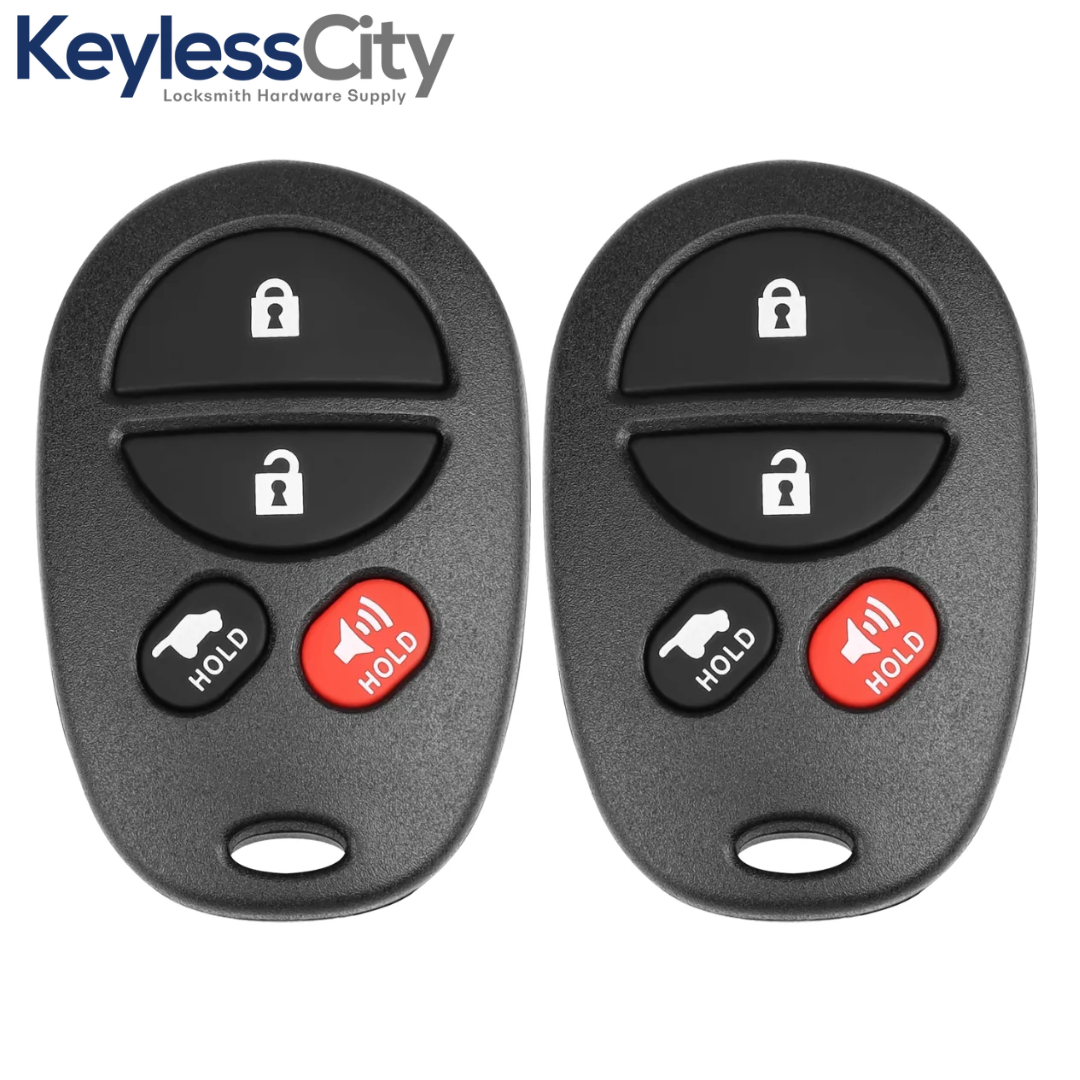 2 X 2008-2017 Toyota / 4-Button Keyless Entry Remote / GQ43VT20T (AFTE ...